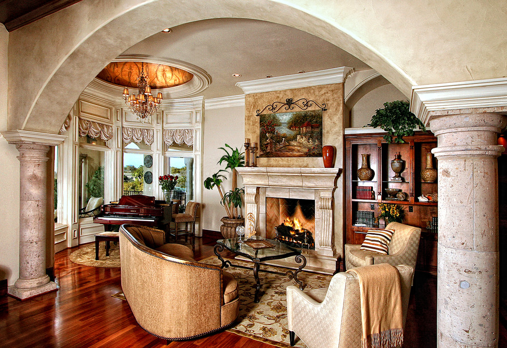 Lakeway Living on Lake Travis - Mediterranean - Living Room - Austin ...