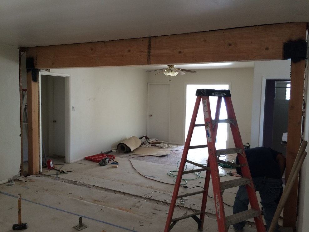 Lakewood Structural Wall Removal - Traditional - Living Room - Los ...