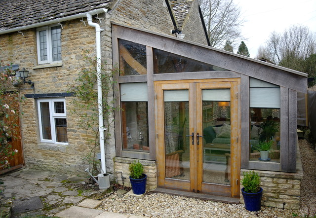 Lean to extension - Country - Living Room - Wiltshire - by Made in Oak ...