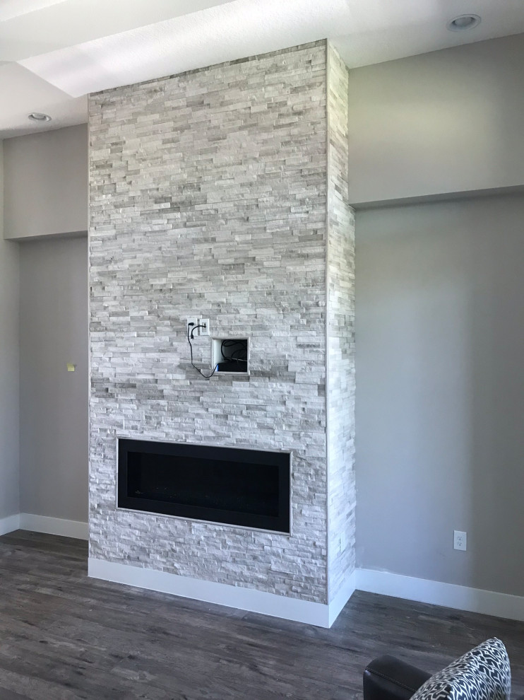 Ledge stone fireplace - Living Room - Orlando - by Professional ...