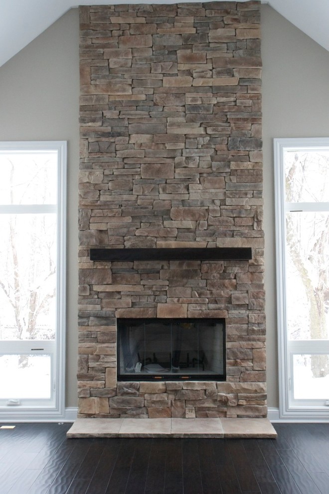 Ledge Stone Fireplaces Album 2 - Traditional - Living Room - Chicago ...