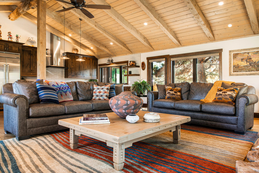 Legacy Mountain Ranch Great Room - Farmhouse - Living Room ...