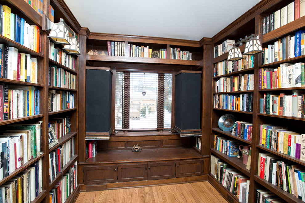 Library Addition and Renovation - Traditional - Living Room - Cleveland ...