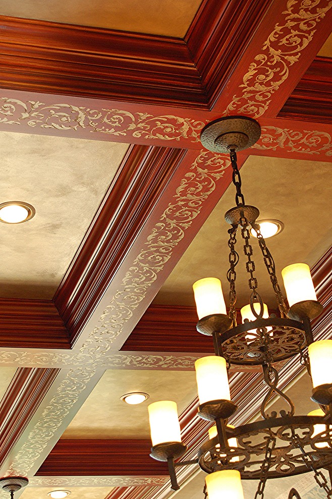 Library Ceiling Details - Traditional - Living Room - Other - by Marc ...