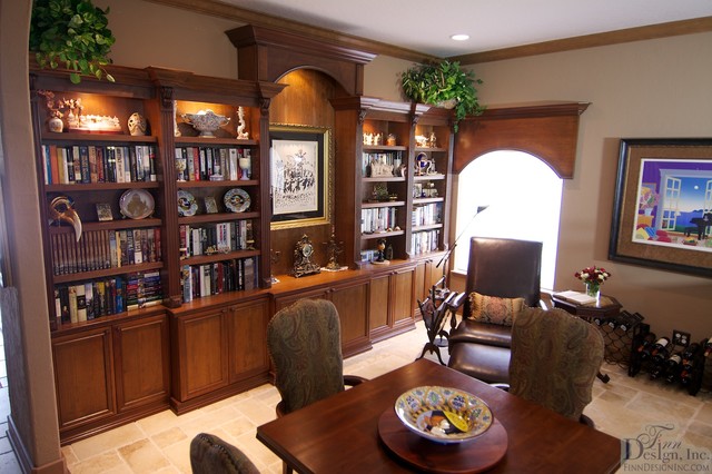 Library, Game and Music Room - Traditional - Living Room - Orlando - by ...