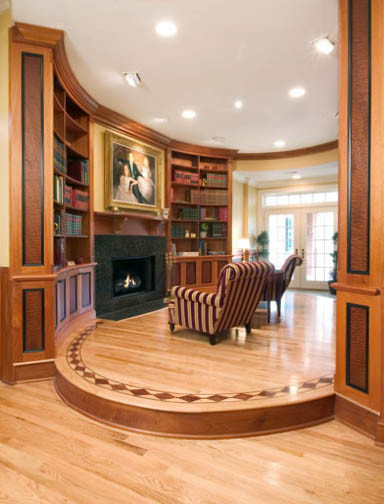 Library - Victorian - Living Room - Richmond - by HomeMasons, Inc | Houzz