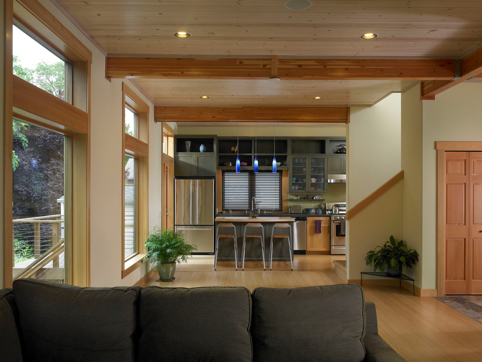 Lindal Cedar Home - Craftsman - Living Room - Seattle - by Lindal Cedar ...