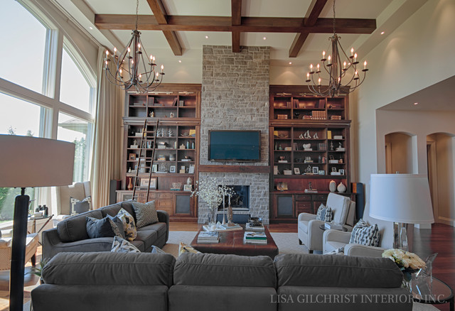 Lisa Gilchrist Interiors - Great Room/Living Room - Transitional ...