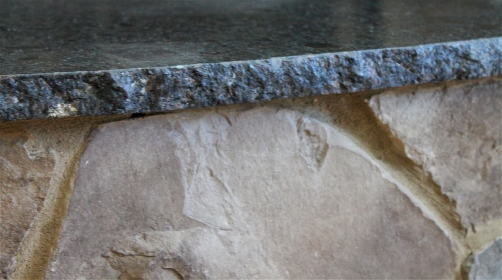 Little Eden Fireplace, Leathered Granite with Chiseled edge - Living ...