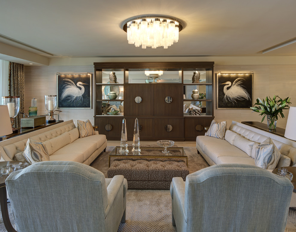 Livable Luxury - Transitional - Living Room - Miami - by W Design ...