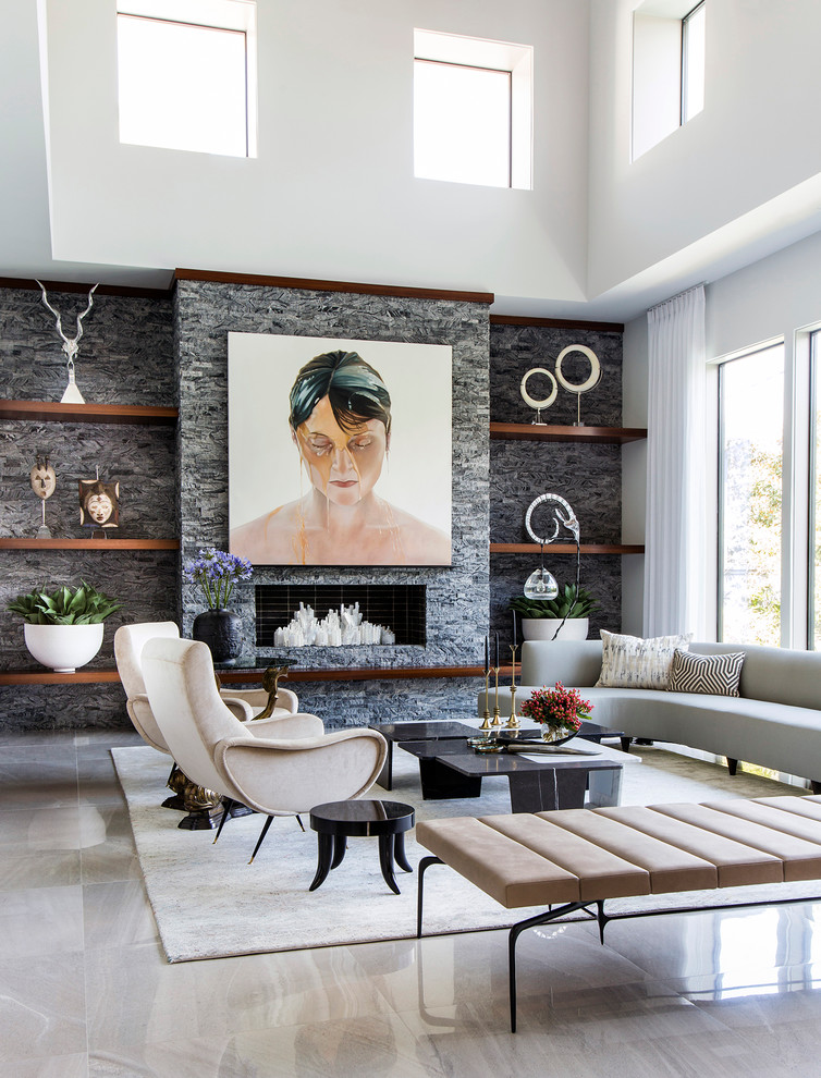LIVE - Living Room - Houston - by Benjamin Johnston Design | Houzz