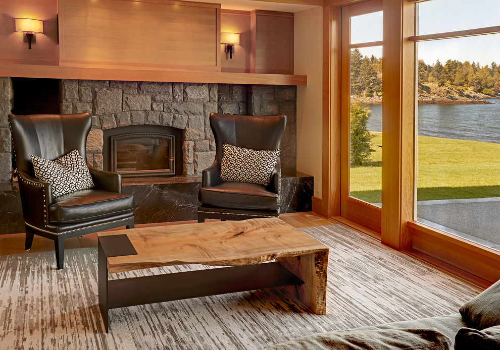 LIVE EDGE Modern Country home tour - Contemporary - Living Room ...