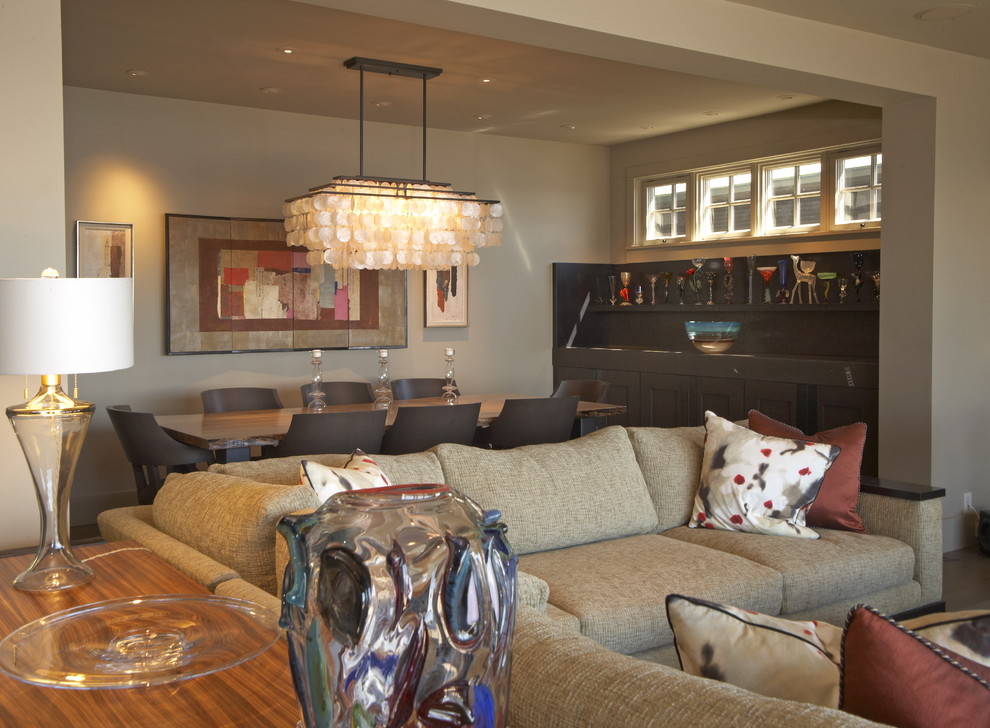 Living and Dining Rooms - Eclectic - Living Room - Seattle - by David ...