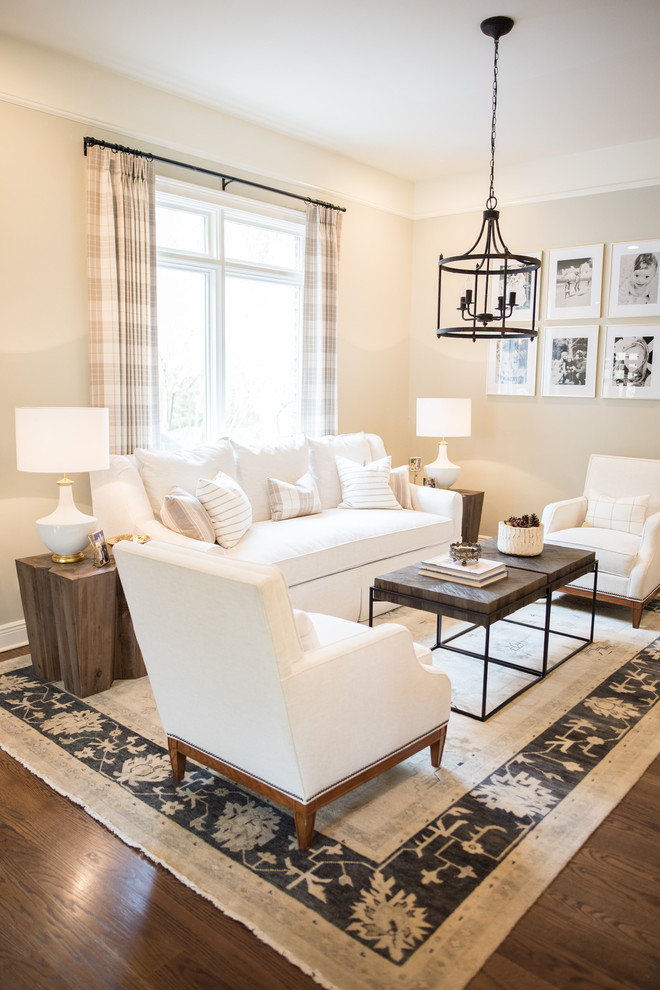 Living Room & Powder Room - Traditional - Living Room - Atlanta - by ...