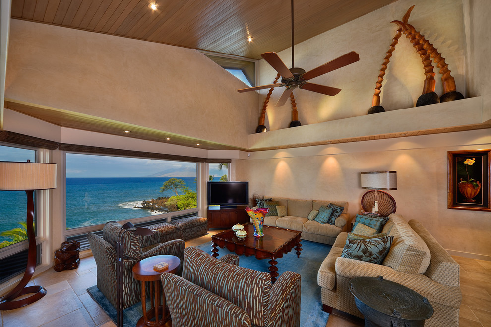 Living Room - Tropical - Living Room - Hawaii - by Architectural Design ...