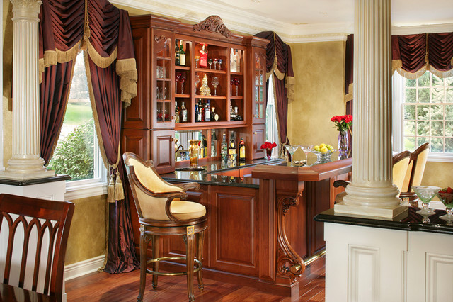 Living Room Bar - Traditional - Living Room - New York - by Helen Kraft ...