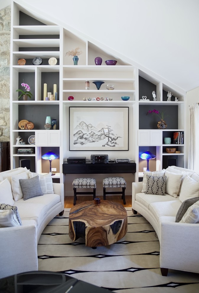 Living Room, Built ins, Vienna - Contemporary - Living Room - DC Metro ...