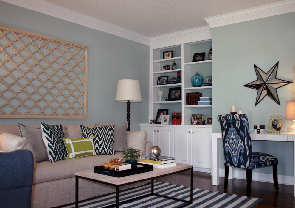 Living Room: Casual Chic With Vibrant Color - Transitional - Living ...