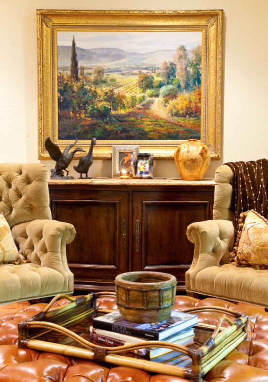 Living Room - トランジショナル - リビング - ダラス - Gary Riggs Home | Houzz (ハウズ)