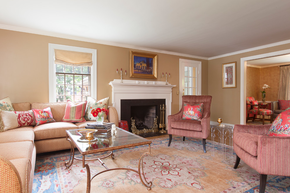 Living Room make over - Chestnut Hill - Traditional - Living Room ...