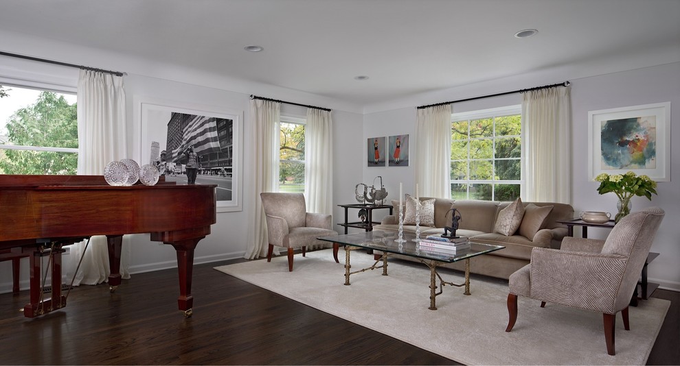 Living Room - Contemporary - Living Room - Detroit - by Pamela Singer ...