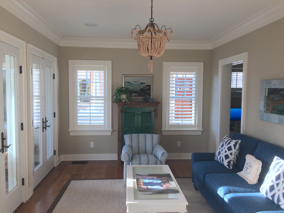 Living Room Plantation Shutters - Beach Style - Living Room - New York - by ASAP Blinds | Houzz