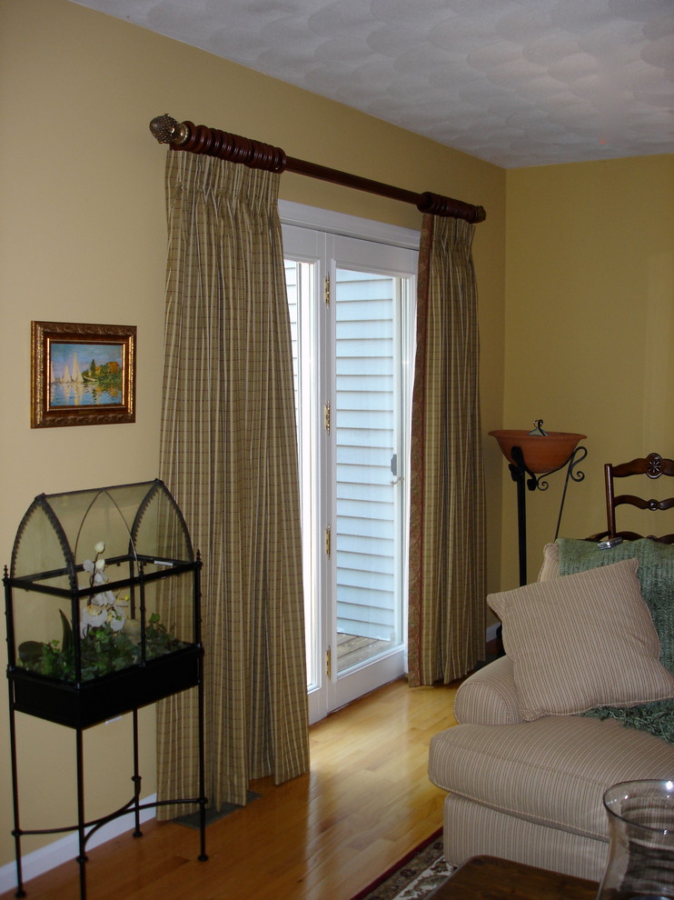 Living room Slider Window Panels - Traditional - Living Room - Boston ...