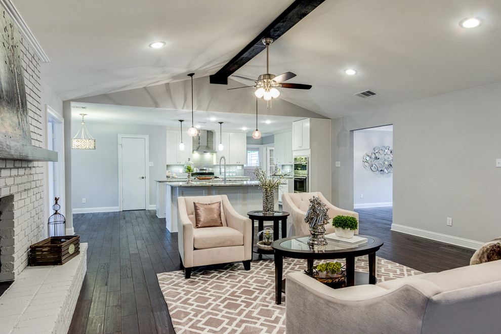 Living Room Staging - Transitional - Living Room - Dallas - by User | Houzz