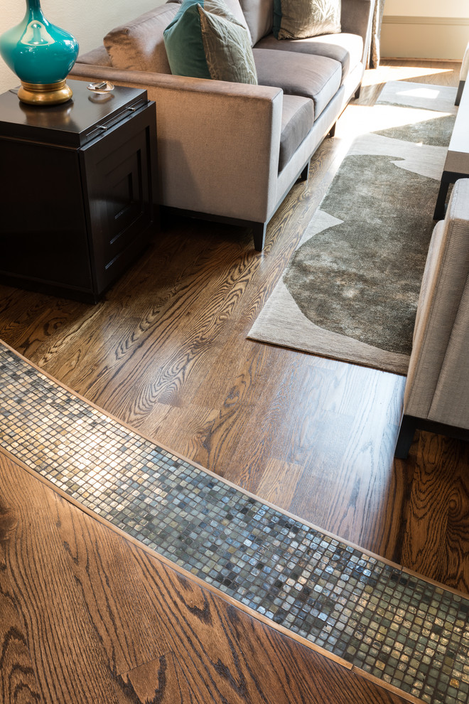 Living Room Step Down - Contemporary - Living Room - Dallas - by Kasper ...