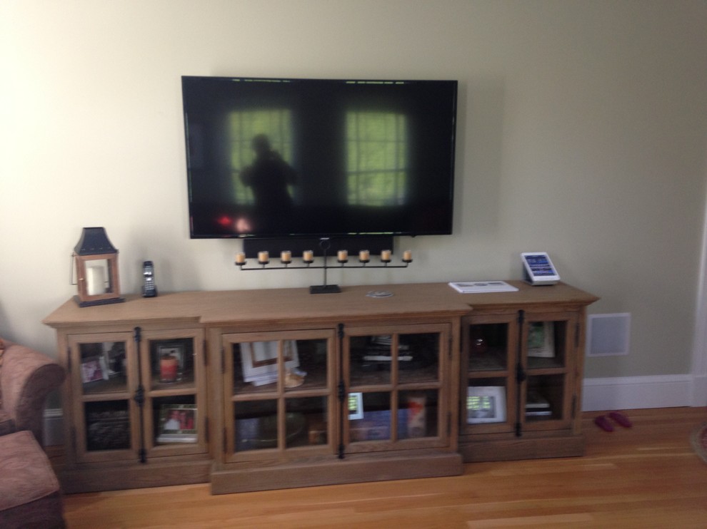 Living Room TV Install - Modern - Living Room - New York - by Audio ...