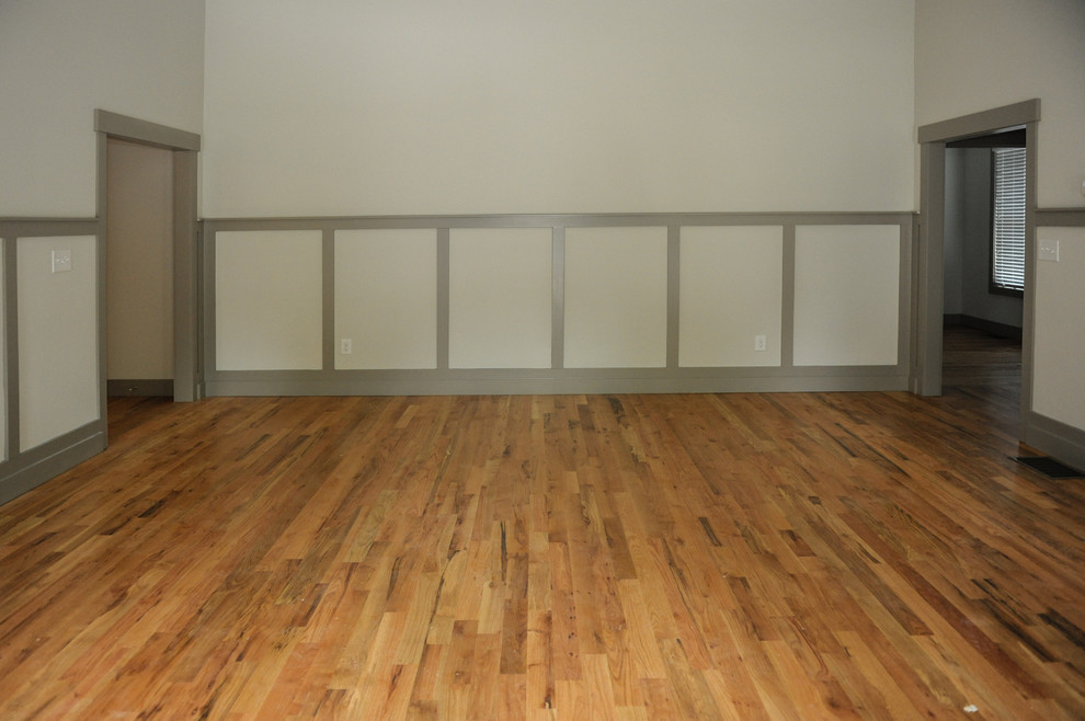 Living Room with Judge's Paneling - Modern - Living Room - Atlanta - by ...