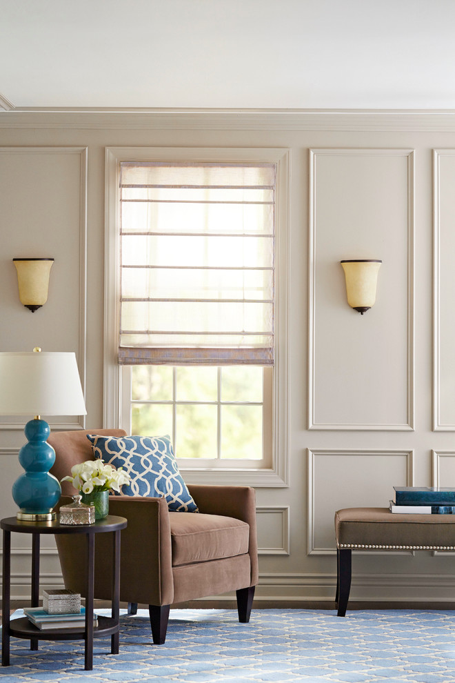 Living Room with Millwork - Transitional - Living Room - Charlotte - by ...