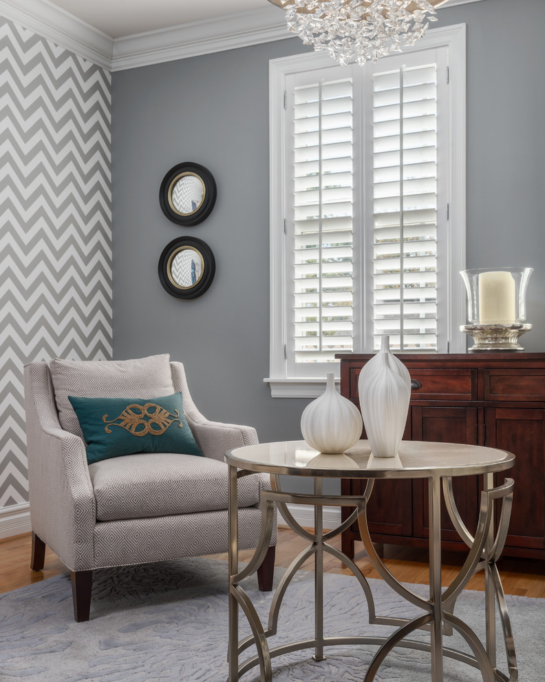Living Room with Plantation shutters - Traditional - Living Room - St ...