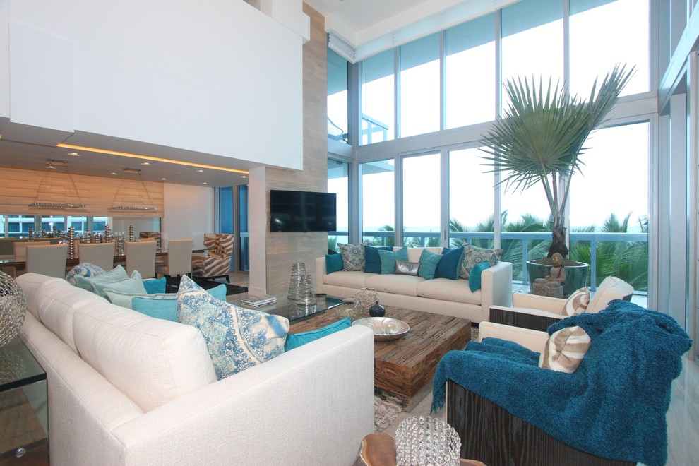 33141 MIAMI BEACH RESIDENCE - Contemporary - Living Room - Miami - by ...