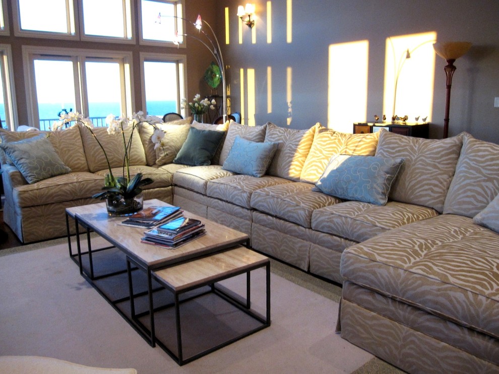 Luxe Lakefront Living - Traditional - Living Room - Cleveland - by User ...