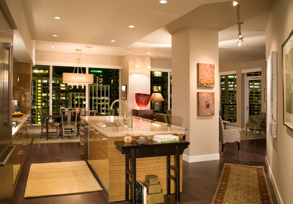 Luxury downtown Seattle condo - Contemporary - Living Room - Seattle ...