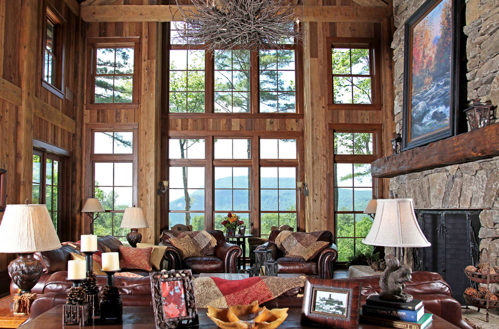 Luxury Mountain Lodge - Rustic - Living Room - Other - by MossCreek | Houzz