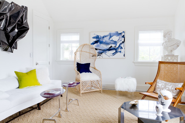 Lynne Scalo Design, Holiday House Hamptons - Contemporary - Living Room ...