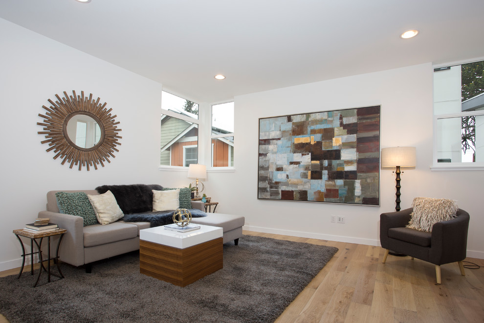 Madison Park Fourplex - Modern - Living Room - Seattle - by Noble Ridge ...