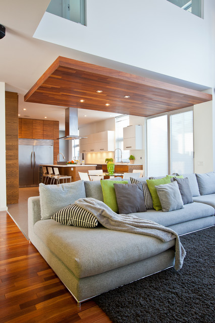 Maison moderne Laval modern house - Modern - Living Room - Montreal ...