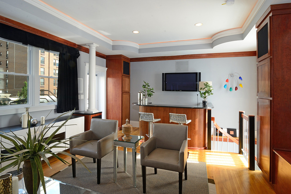 Majestic triplex home in circa 1858 townhouse - Traditional - Living ...