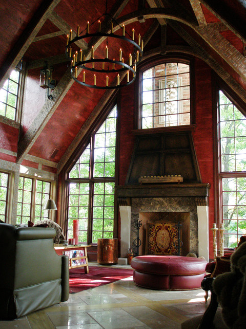 Manor House - Traditional - Living Room - Cleveland - by RoomService ...