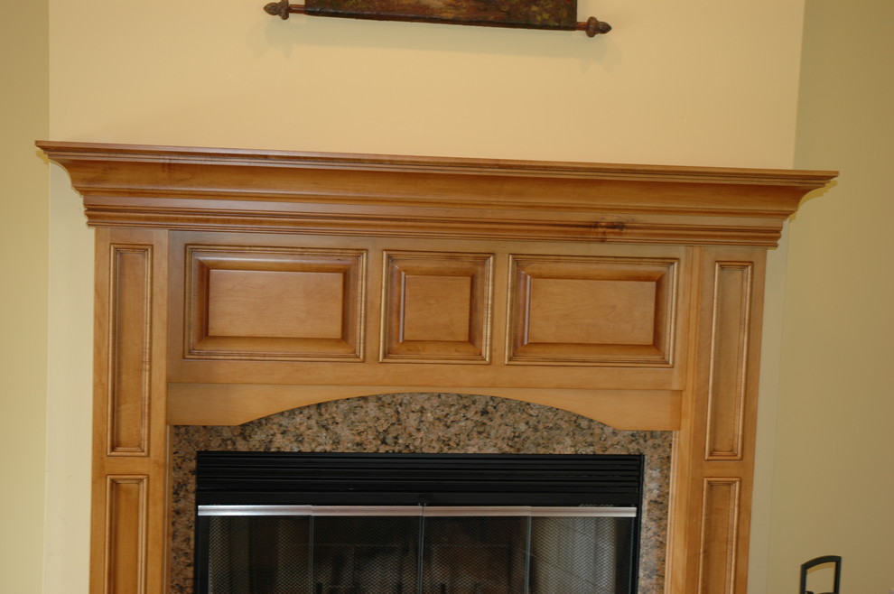 Maple fireplace surround - Traditional - Living Room - St Louis - by ...