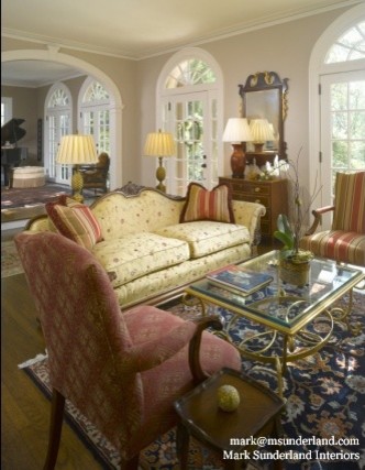 Mark Sunderland Interiors - Traditional - Living Room - Atlanta - by ...