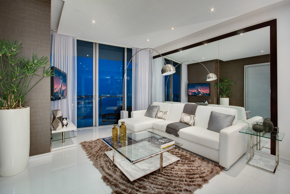 Marquis Miami - Contemporary - Living Room - Miami - by Luxe Design ...