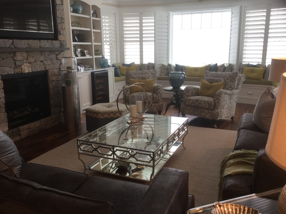 Mashpee home Design - Beach Style - Living Room - Boston - by Daniel H ...