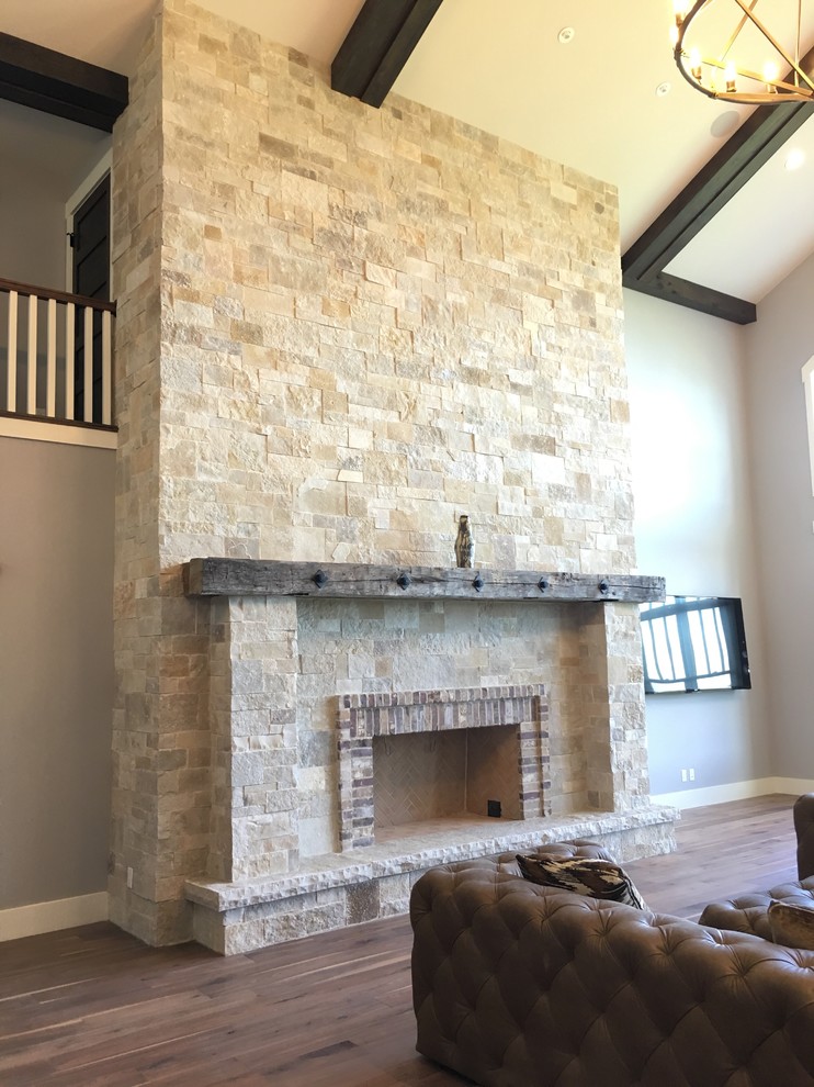 Masonlite 62" with Halquist Stone - Transitional - Living Room - by ...