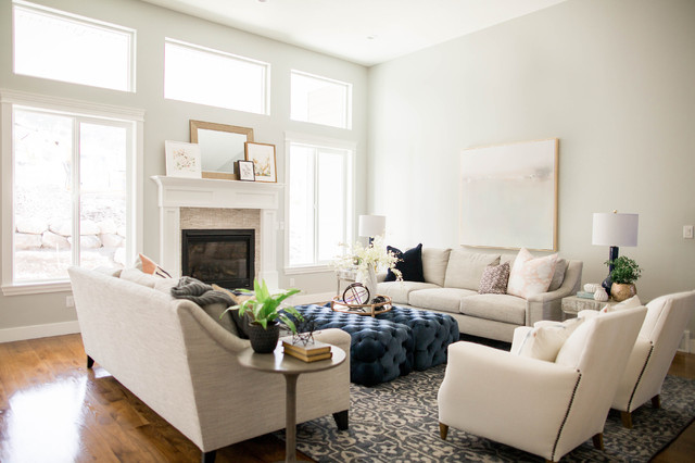 Mecham Dream Home | Ellie + Jared Mecham - Transitional - Living Room ...
