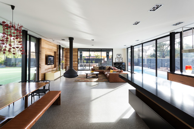 One Room, Two Zones: How to Make Open-Plan Living Work for You | Houzz AU