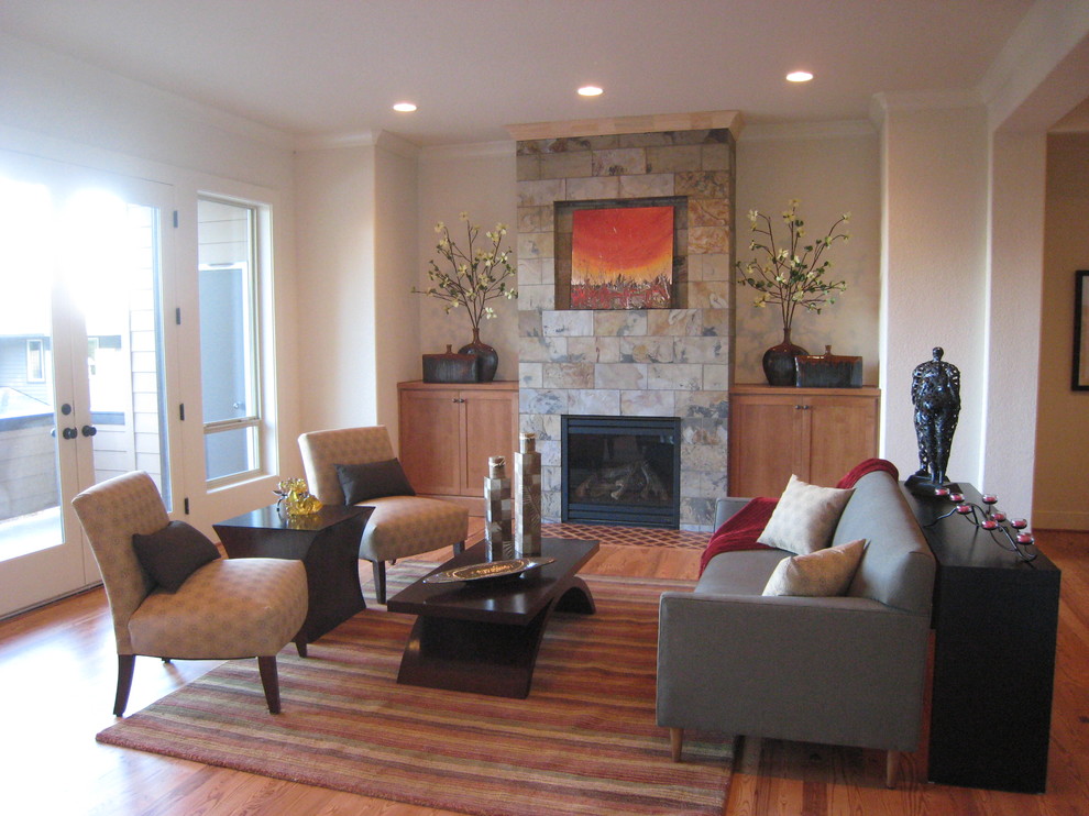 Meridian Ridge Townhome - Modern - Living Room - Portland - by Pangaea ...